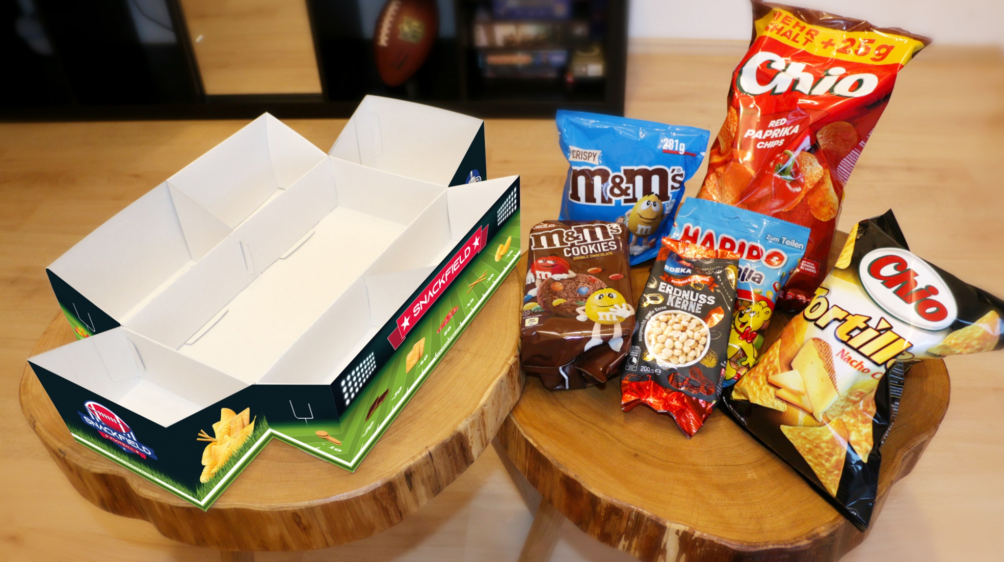 Snackfield – Das Snackadium für Zuhause | Geschenkidee für Footballfans